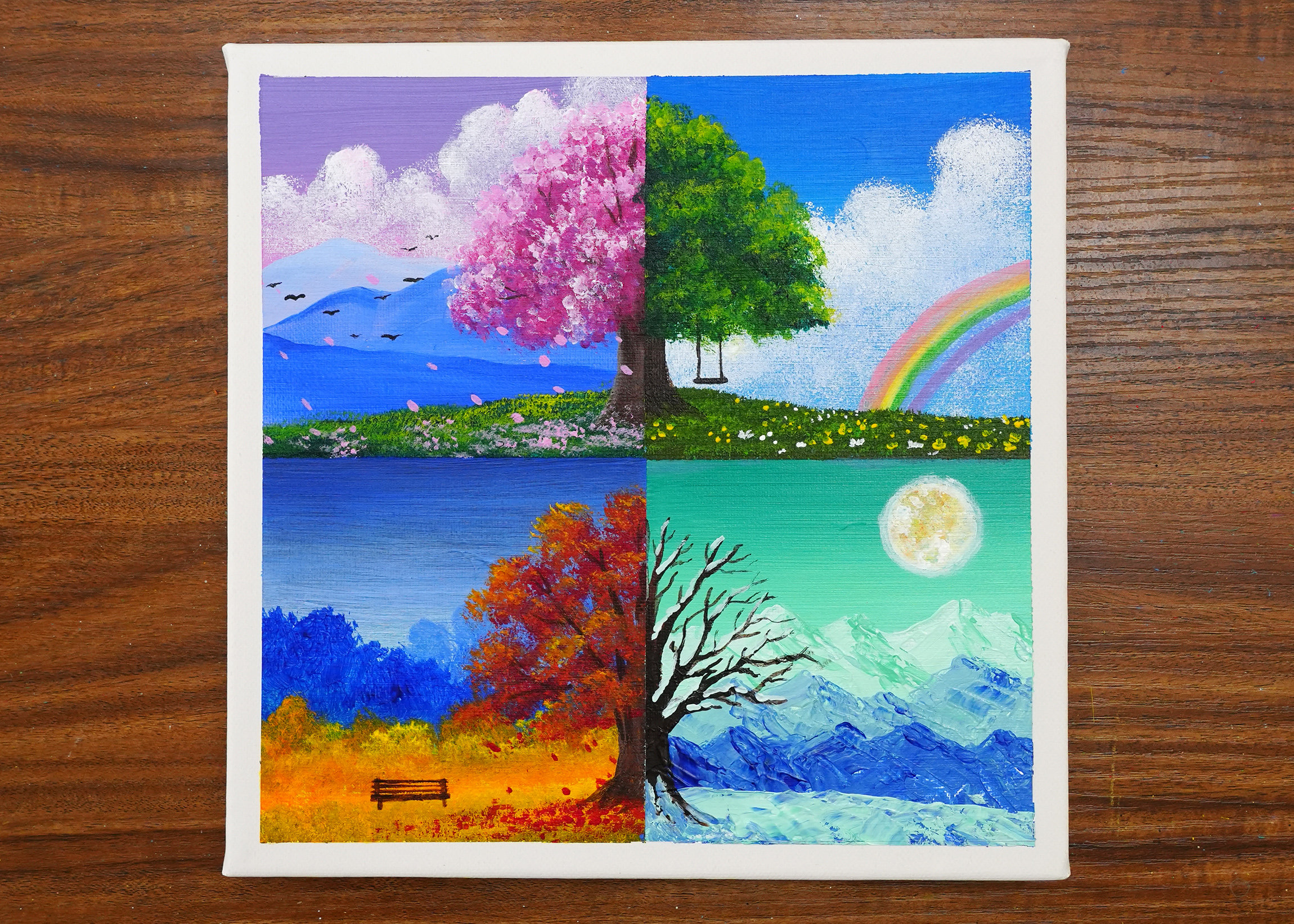 4 Seasons Abstract Painting