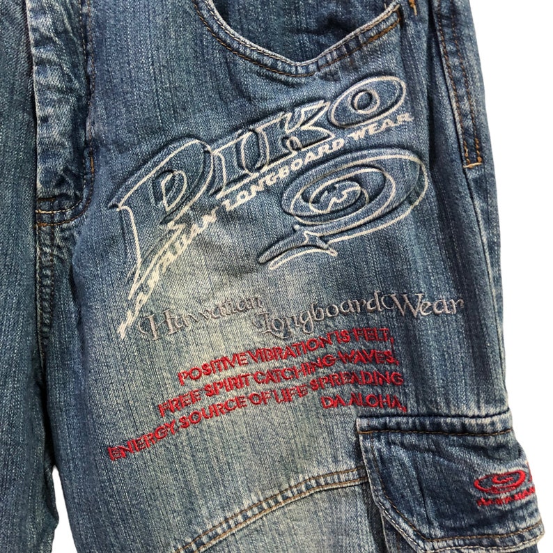 Hawaii Piko Hawaiian Cargo Pant Surf Brand Multi Pocket Cargo - Etsy