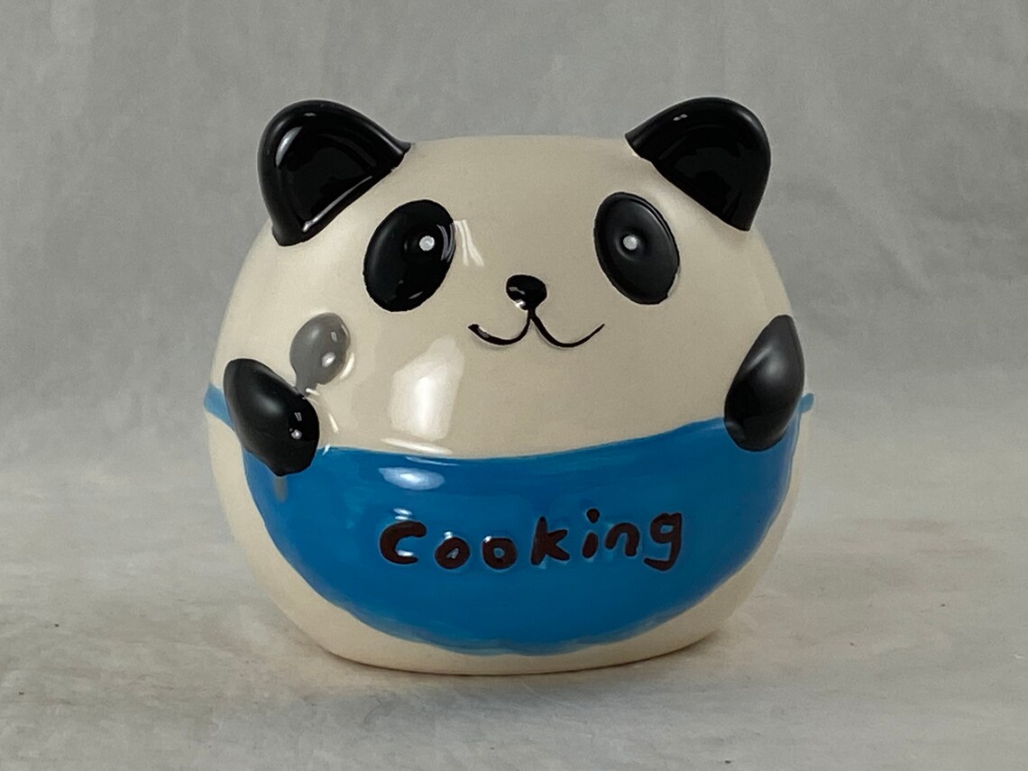 NEW Ceramic Panda Pot for Succulent Bamboo or Cactus - Etsy