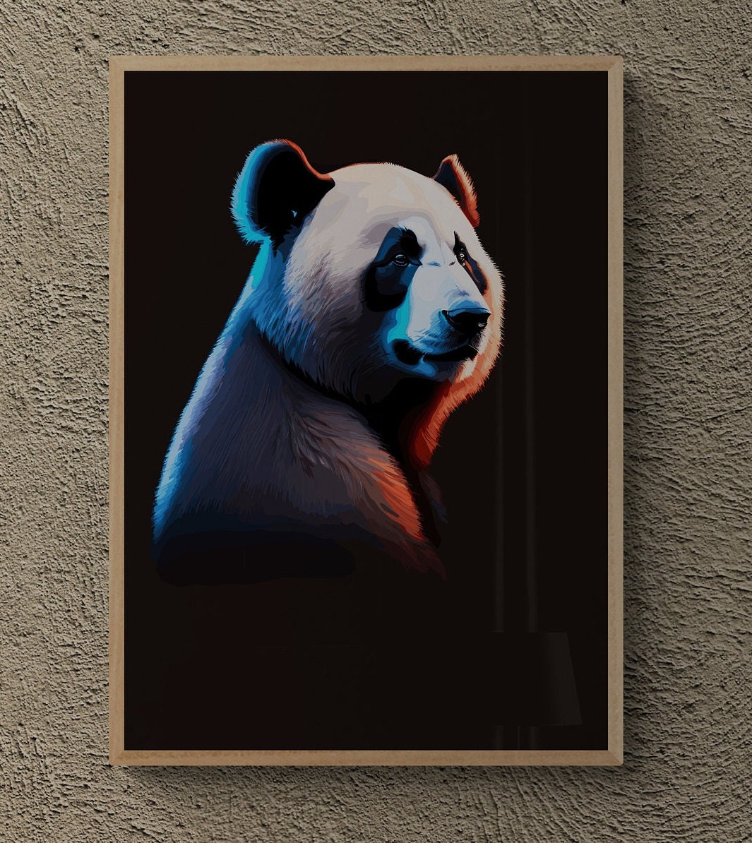 Panda Sketch Poster. Vector File, Png, Pdf. Printable Wall Art. - Etsy