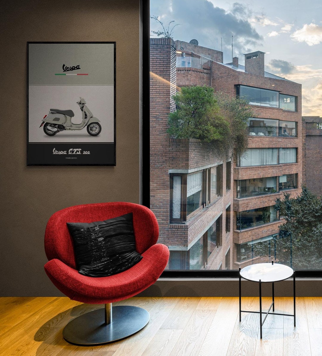 Vespa GTS300 Graphic Poster. Vector File, Svg, Png, Pdf. Printable Wall ...