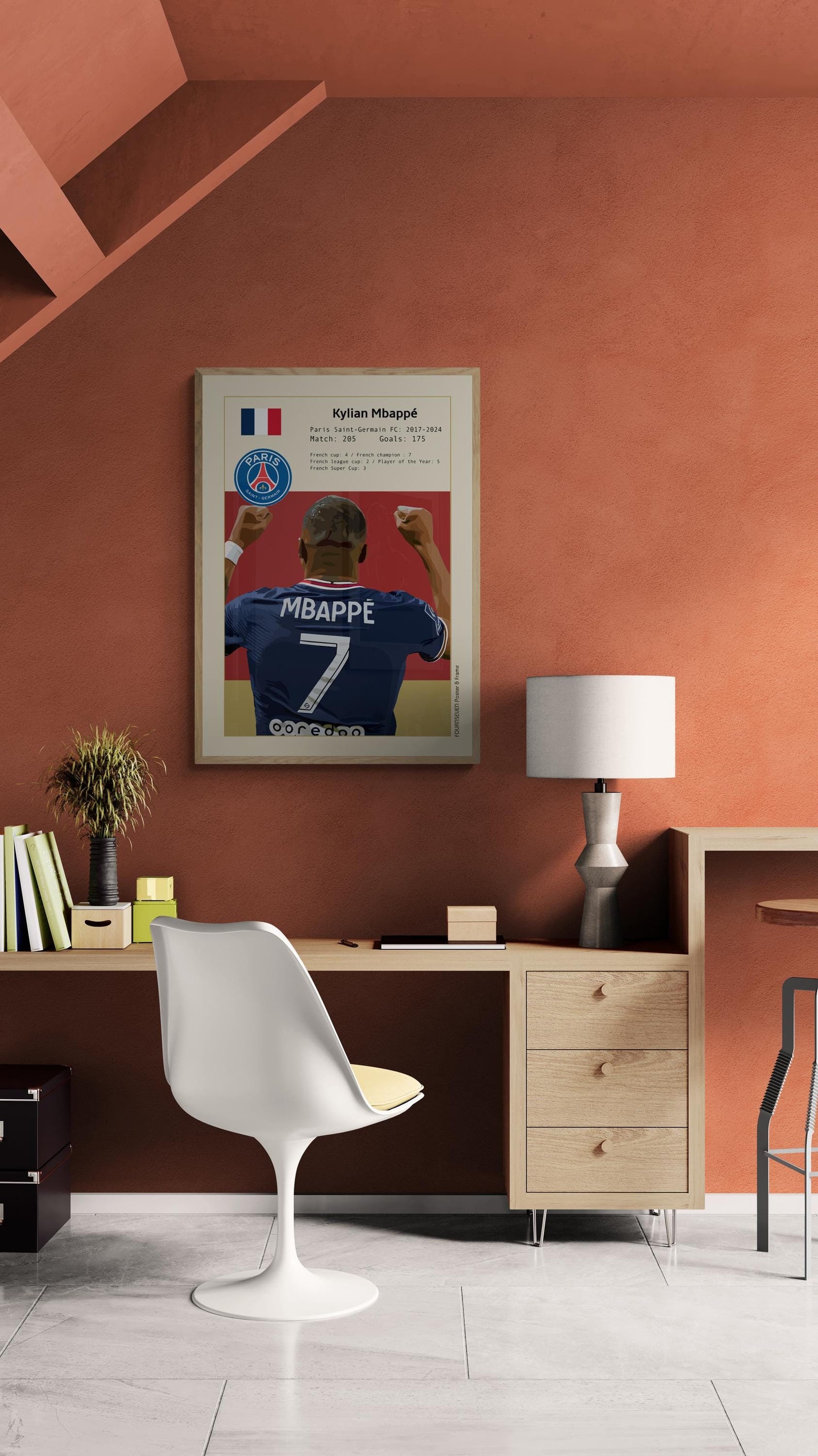 Kylian Mbappe Paris Saint Germain Poster. Vector File, Svg, Png, Pdf ...