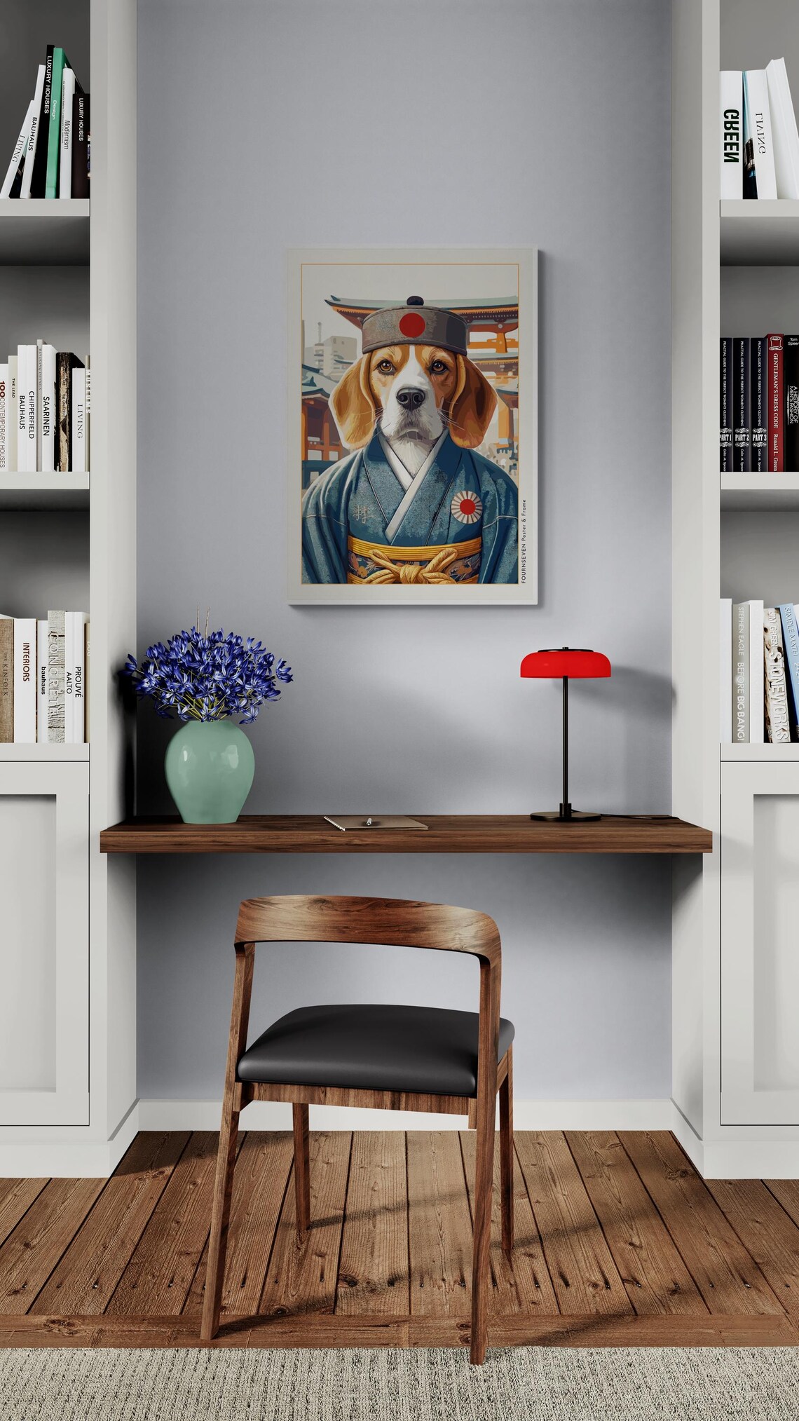 Japanese Beagle Poster. Vector File, Svg, Png, Pdf. Printable Wall Art ...