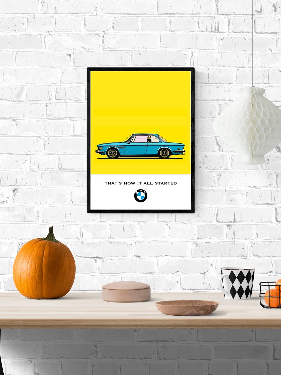 Classic BMW Poster. Printable Wall Poster. Vector File, Svg, Jpeg, Pdf ...