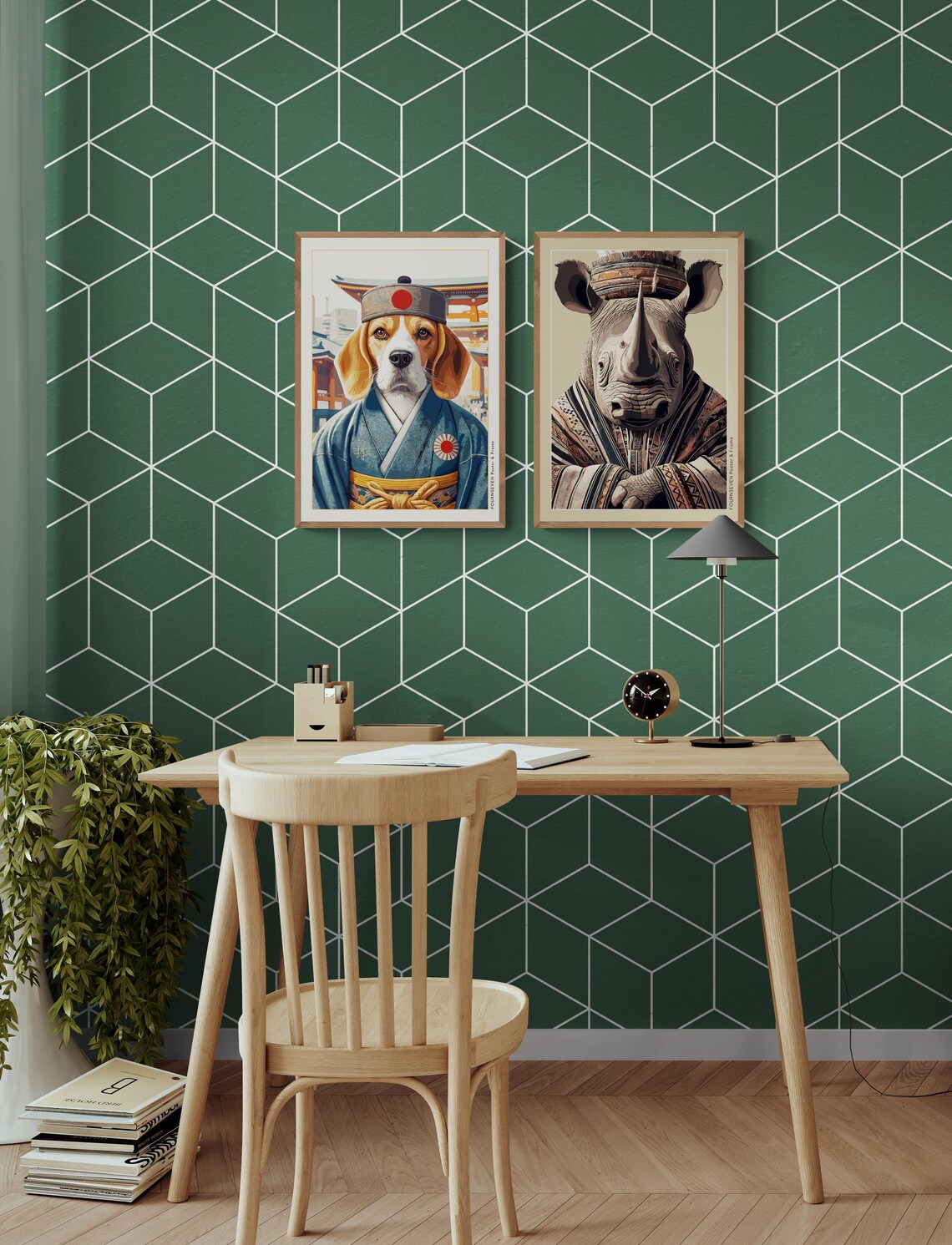 Japanese Beagle Poster. Vector File, Svg, Png, Pdf. Printable Wall Art ...