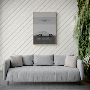 ASTON MARTIN DB5 1963 Poster. Vector File, Svg, Png, Pdf. Printable ...