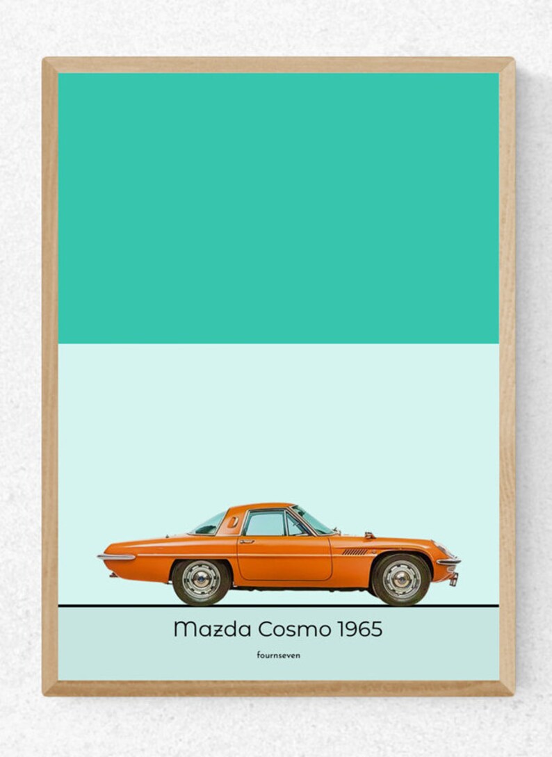 MAZDA COSMO 1965. Classic Mazda Poster. Gift Poster, Printable Wall Art ...