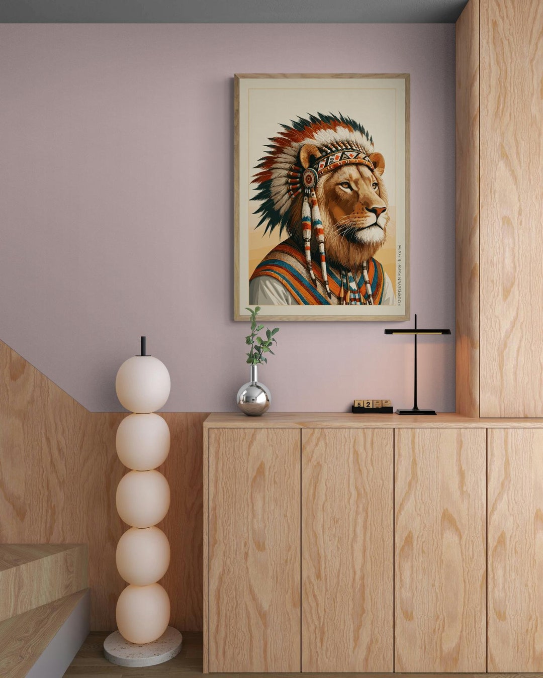 Namibian Lion Portrait Poster. Vector File, Svg, Png, Pdf. Printable Wall Art. - Etsy