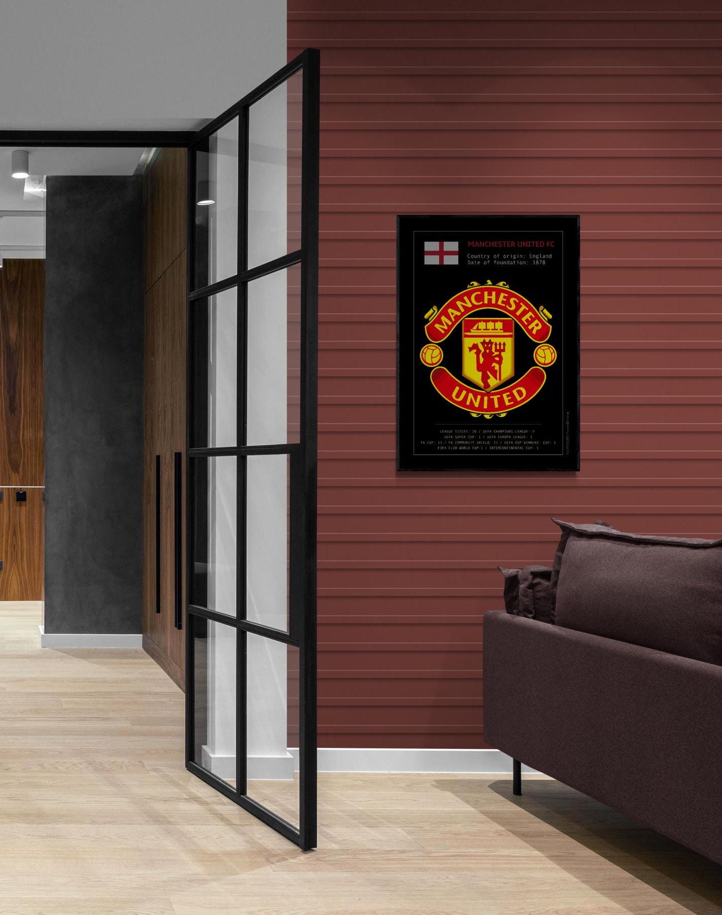 Manchester United FC Poster. Vector File, Svg, Png, Pdf. Printable Wall ...