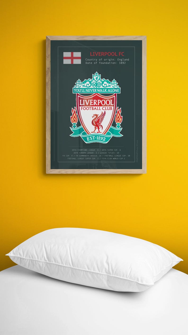 Liverpool FC Poster. Vector File, Svg, Png, Pdf. Printable Wall Art. - Etsy