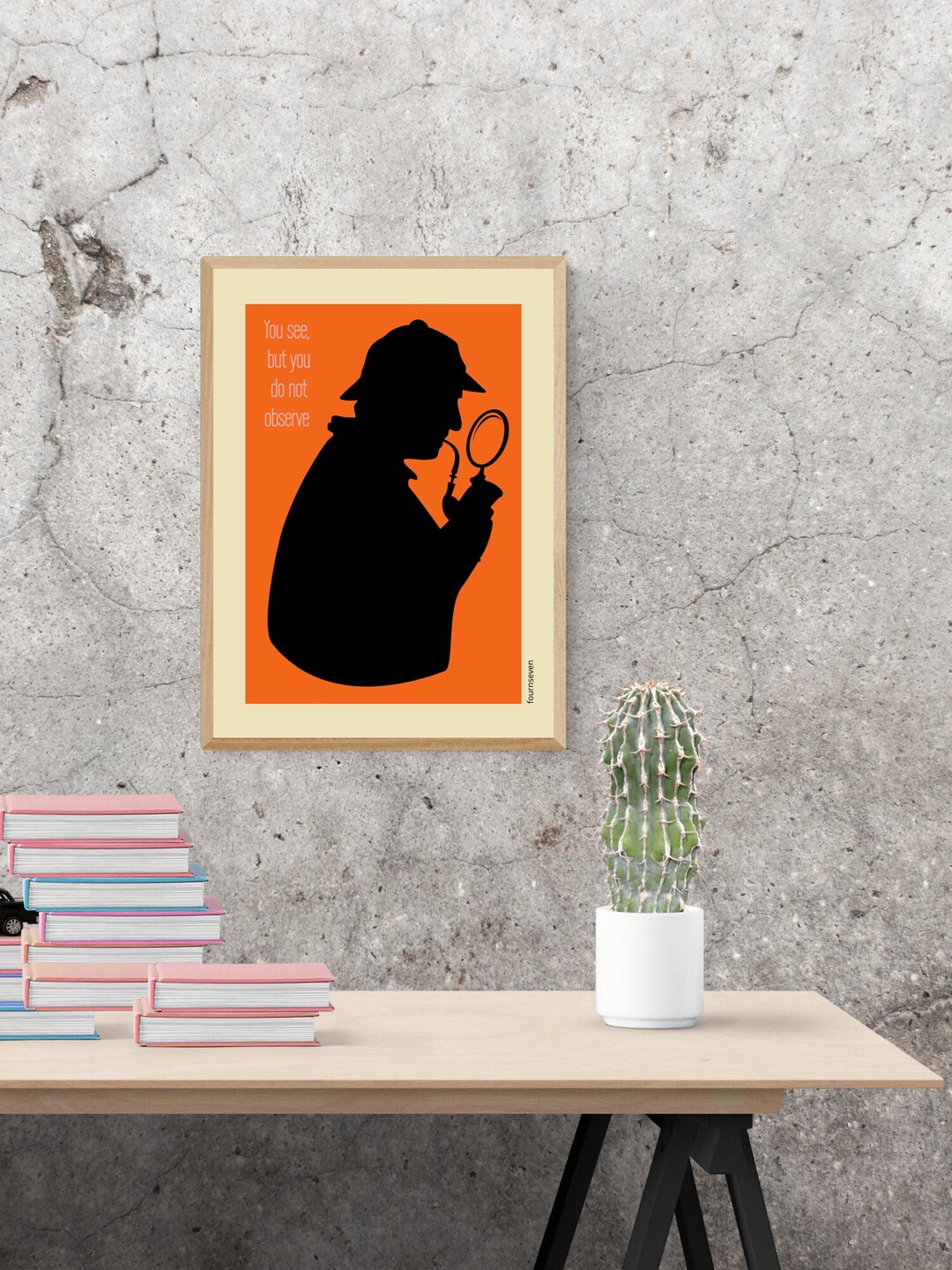 Sherlock Holmes Poster. Gift Poster, Printable Wall Art, Vector File ...