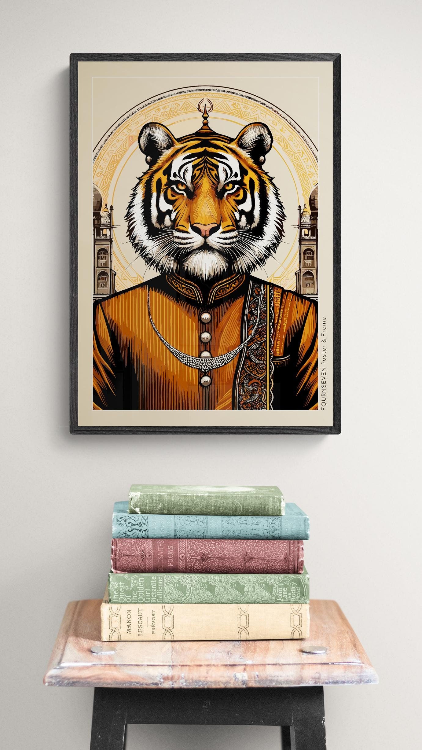 Indian Tiger Portrait Poster. Vector File, Svg, Png, Pdf. Printable ...