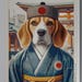 Japanese Beagle Poster. Vector File, Svg, Png, Pdf. Printable Wall Art ...