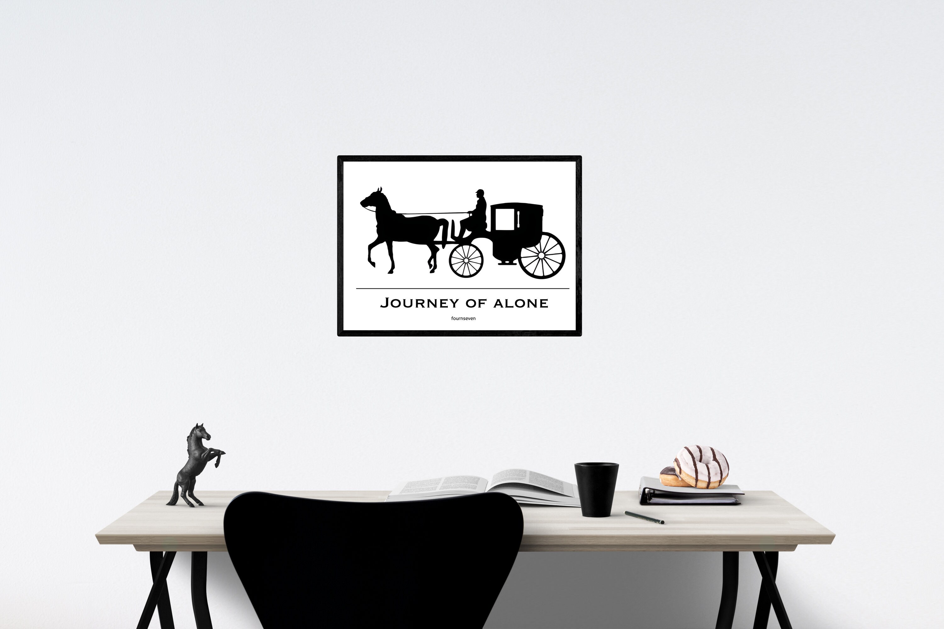JOURNEY OF ALONE. Gift Poster, Printable Wall Art, Vector File, Jpeg ...