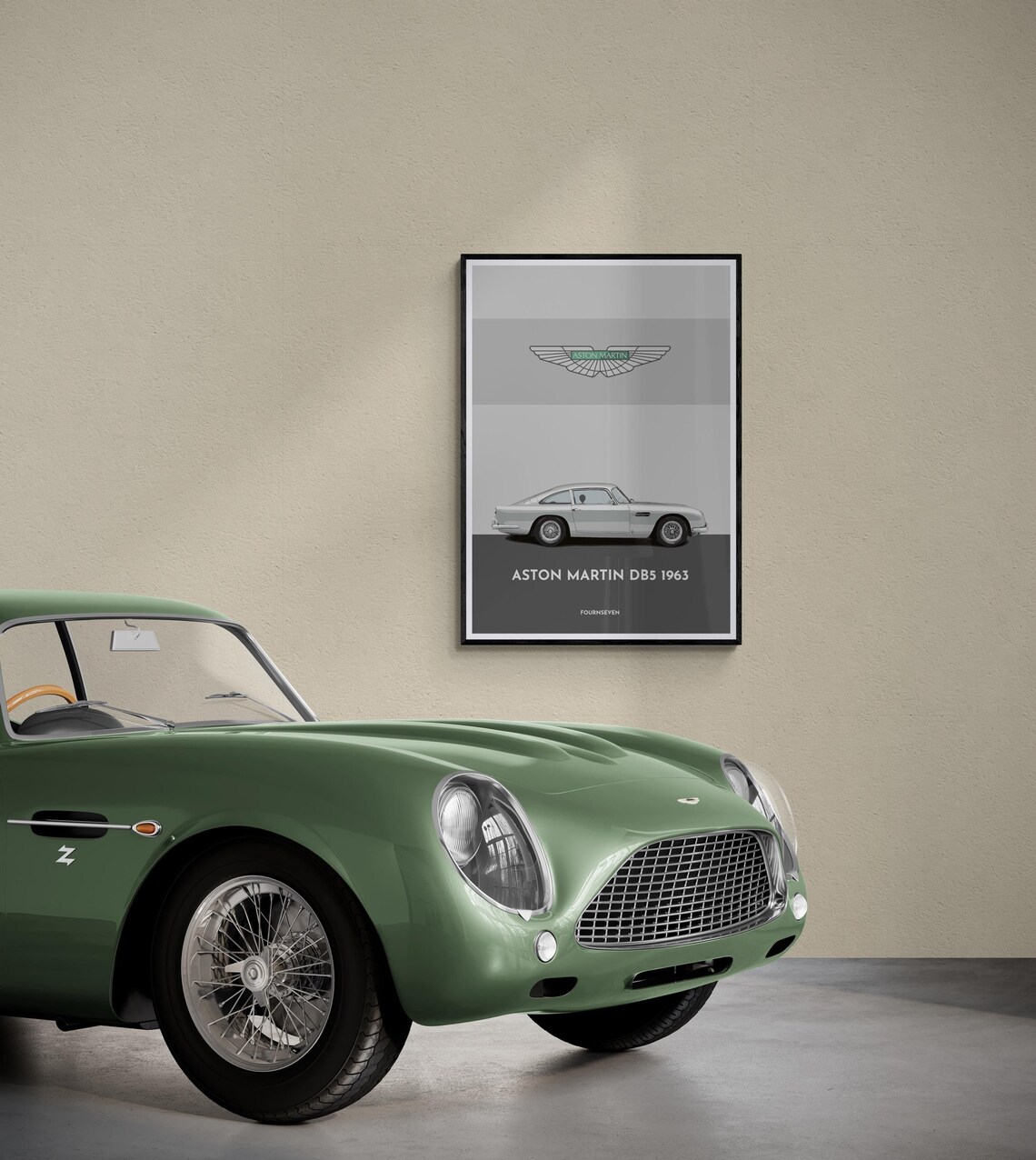 ASTON MARTIN DB5 1963 Poster. Vector File, Svg, Png, Pdf. Printable ...
