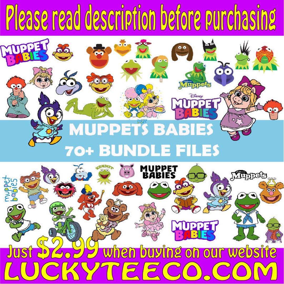 70 Muppets Svg Bundle, Muppets Babies SVG Cut Files for Cricut ...