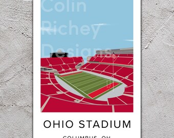 Ohio State Football Poster - Etsy