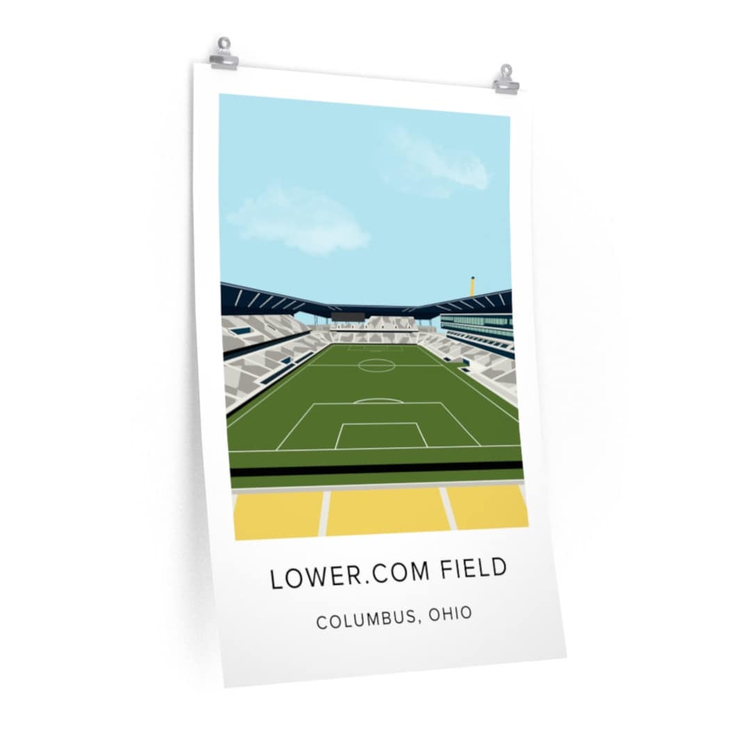 Columbus Crew Stadium Lower.com Field Art Poster / Columbus Ohio / MLS ...