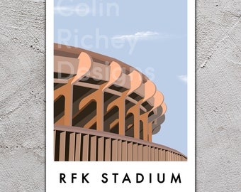 Rfk Stadium Poster | Etsy