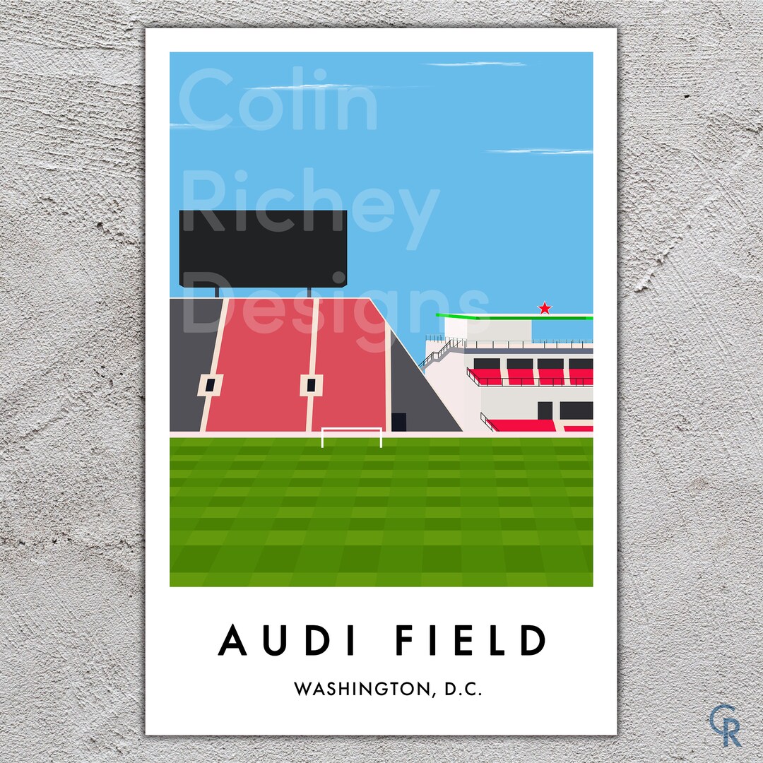 DC United Audi Field Stadium Poster | MLS Soccer | Washington DC ...