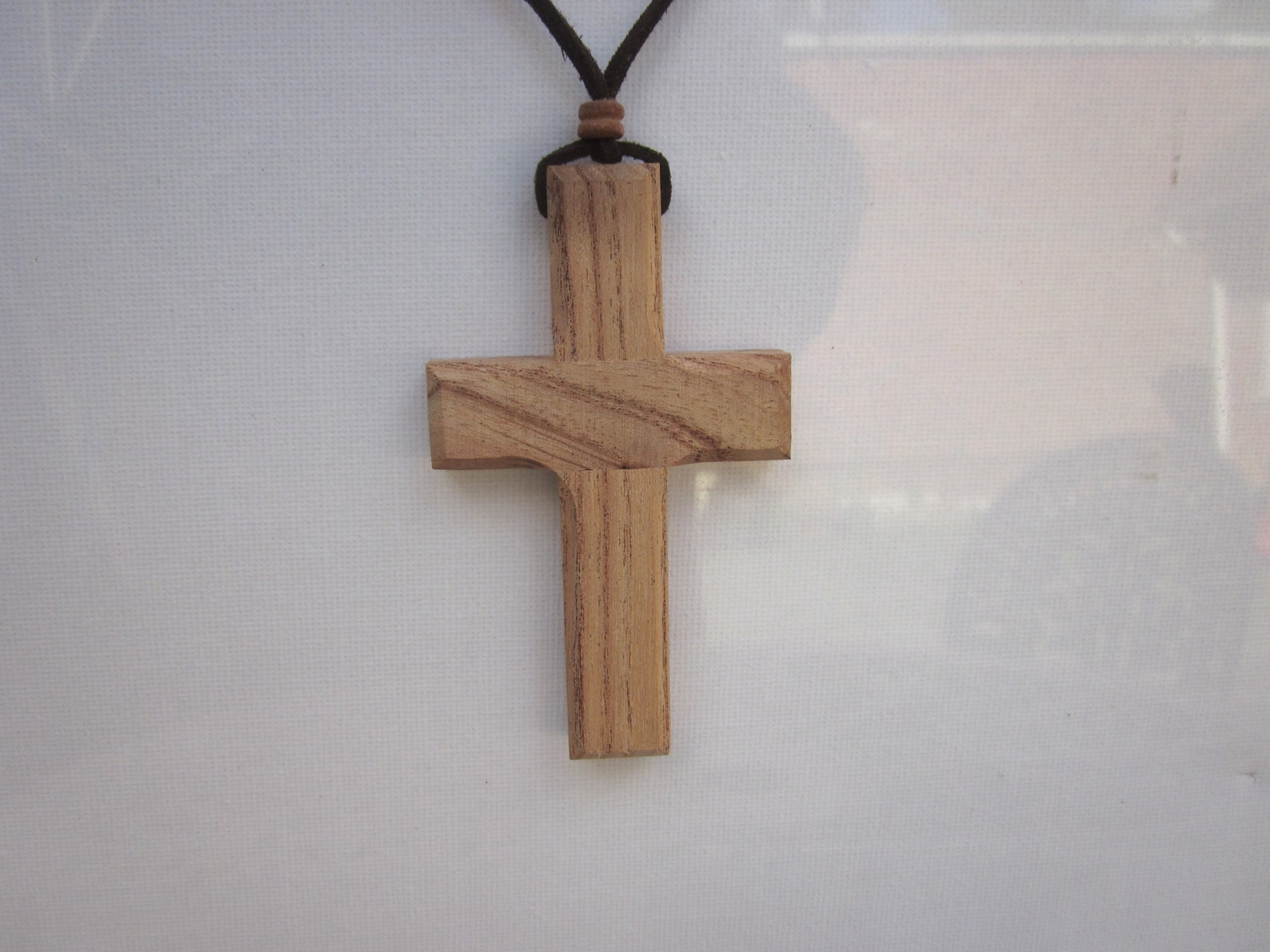 PLAIN WOODEN CROSS Crucifix Rosary Necklace Prayer Jesus - Etsy