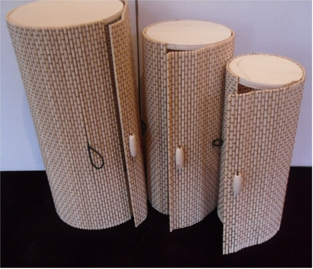 Bamboo Beaded Storage Boxes: Cylindrical Gift Box Set - Etsy UK