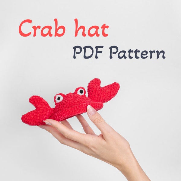 Crab Hat - Etsy