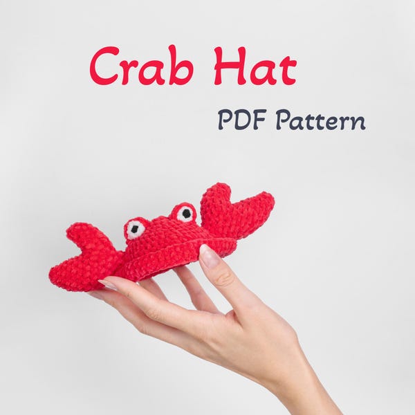 Crab Hat - Etsy