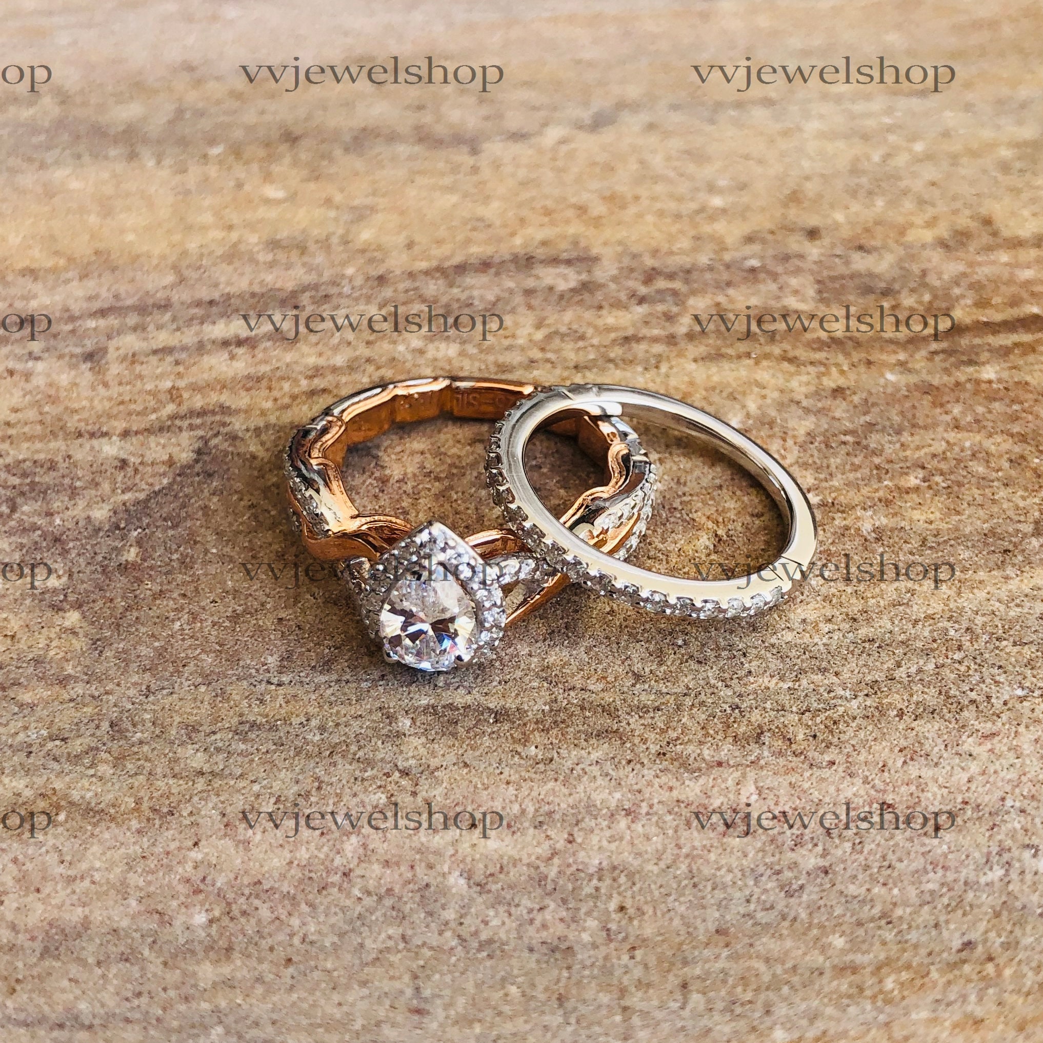 Enchanted Disney Rapunzel 1.14 CT. T.W. Pear-shaped Diamond Frame Twist ...