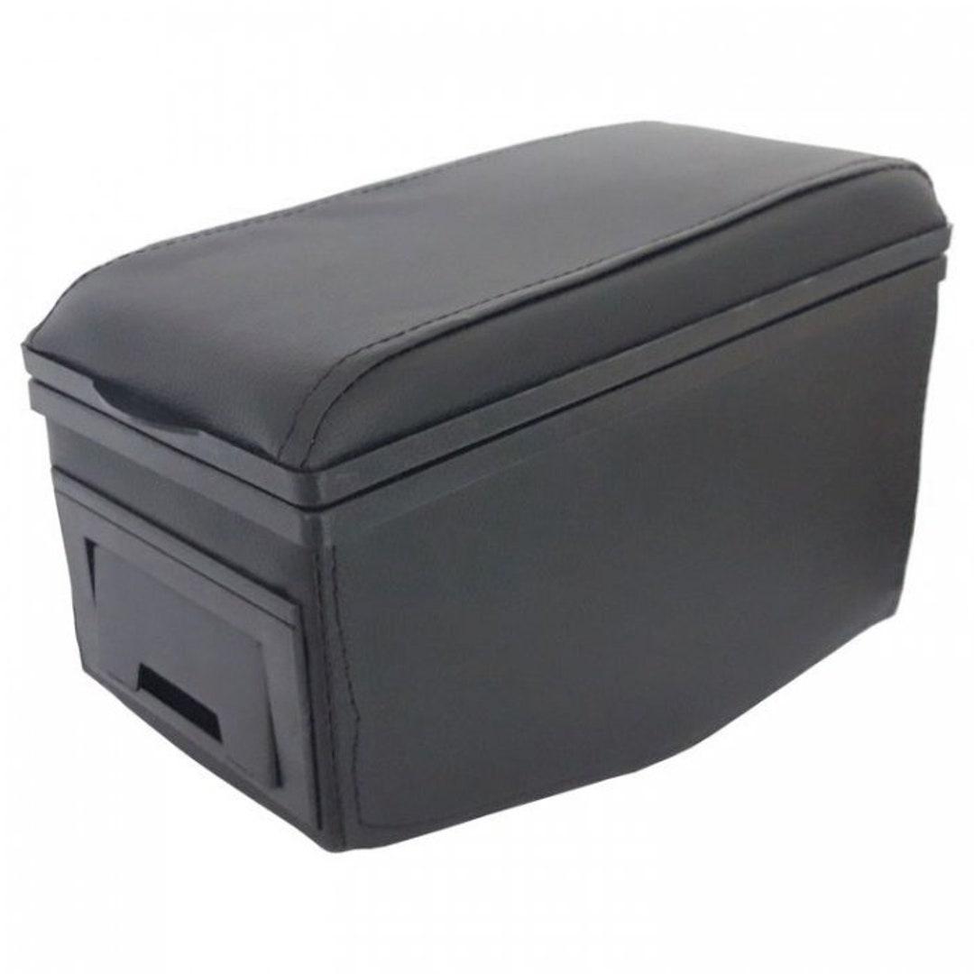 Universal Car Armrest Adjustable Armrest With Integrated Storage Black ...