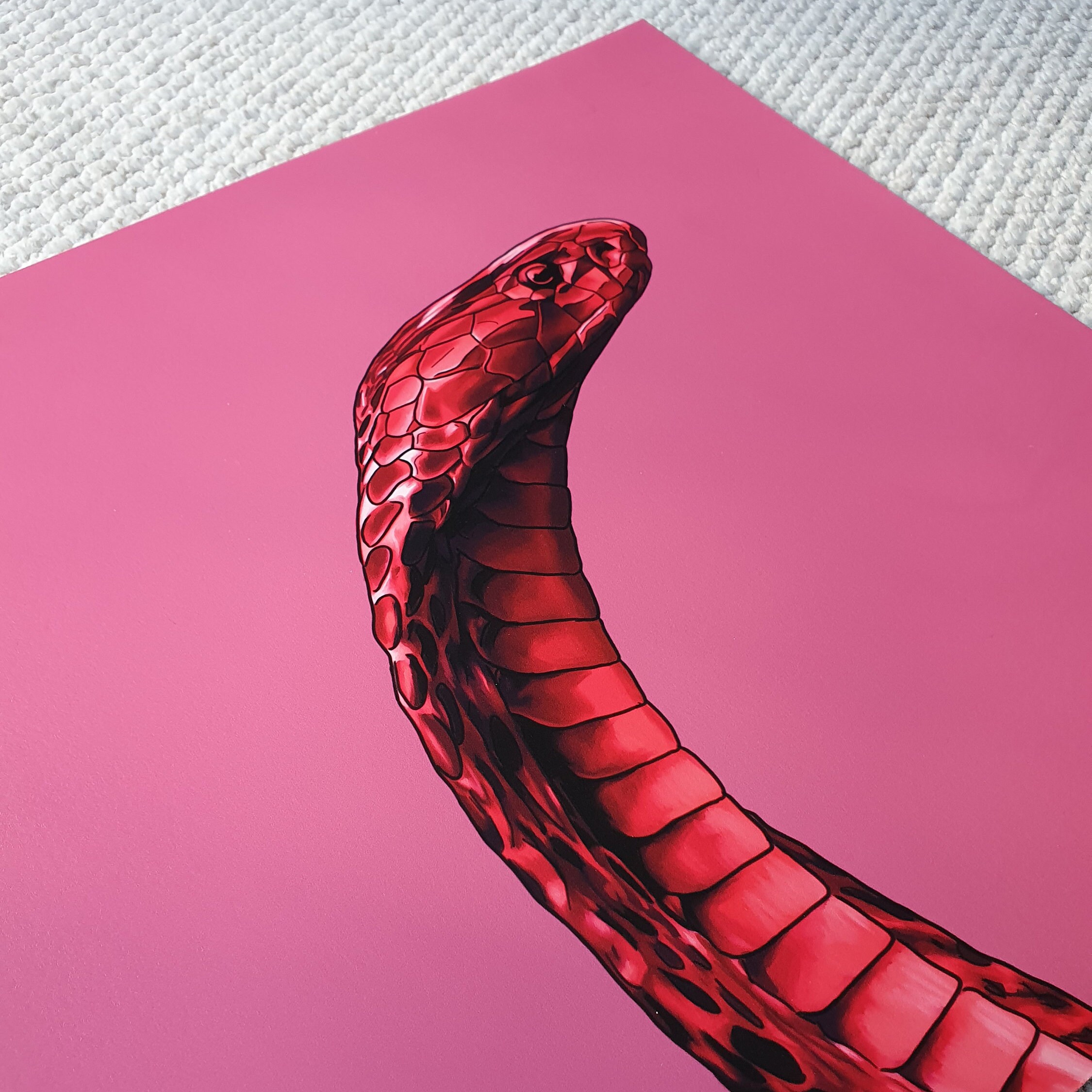 Snake Artwork-digital Download, Monochromatic, Wall Decoration, Animal ...