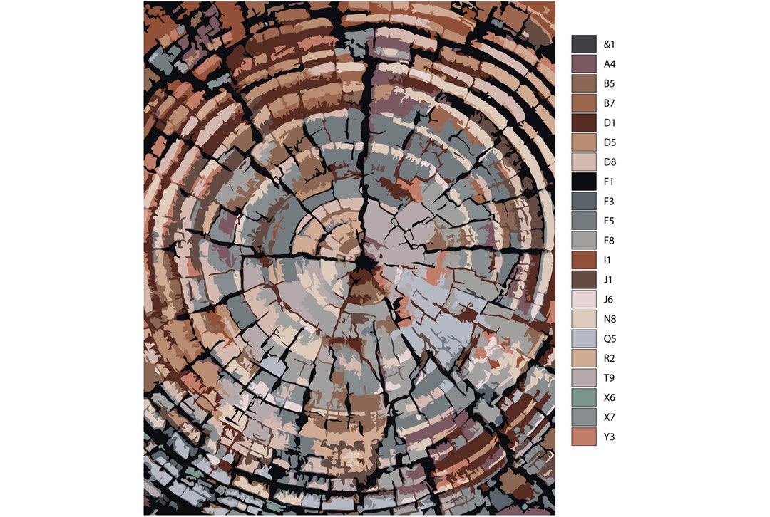 Wood Bark Painting on Canvas Paint by Your Own DIY Wood Wall Art ...