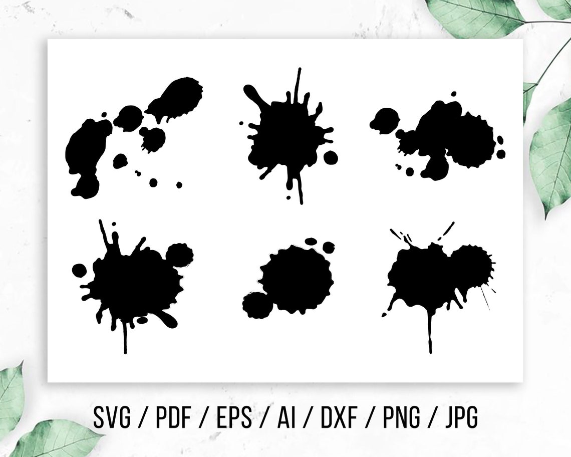 Mancha SVG Cortar archivos Blot Svg Clipart Dots Svg Archivos | Etsy