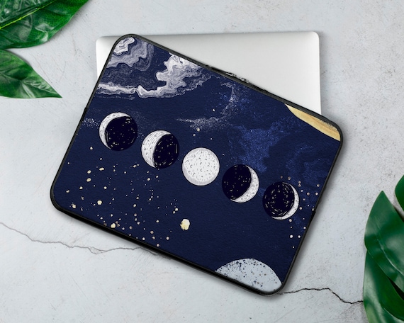 Moon Phases Laptop Sleeve New Moon Laptop Sleeve Full Moon - Etsy
