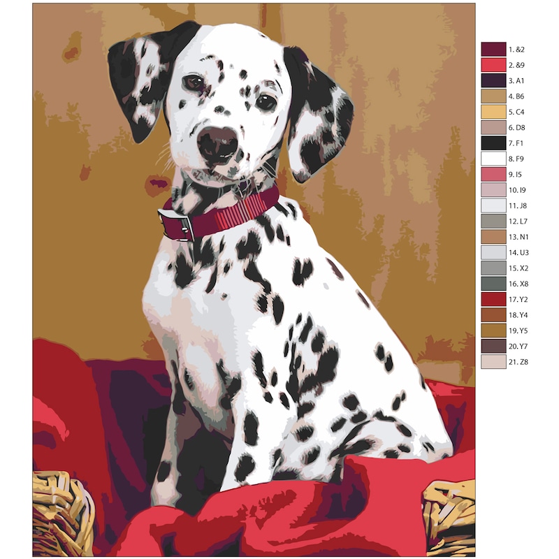 Paint by Number Dog - Etsy