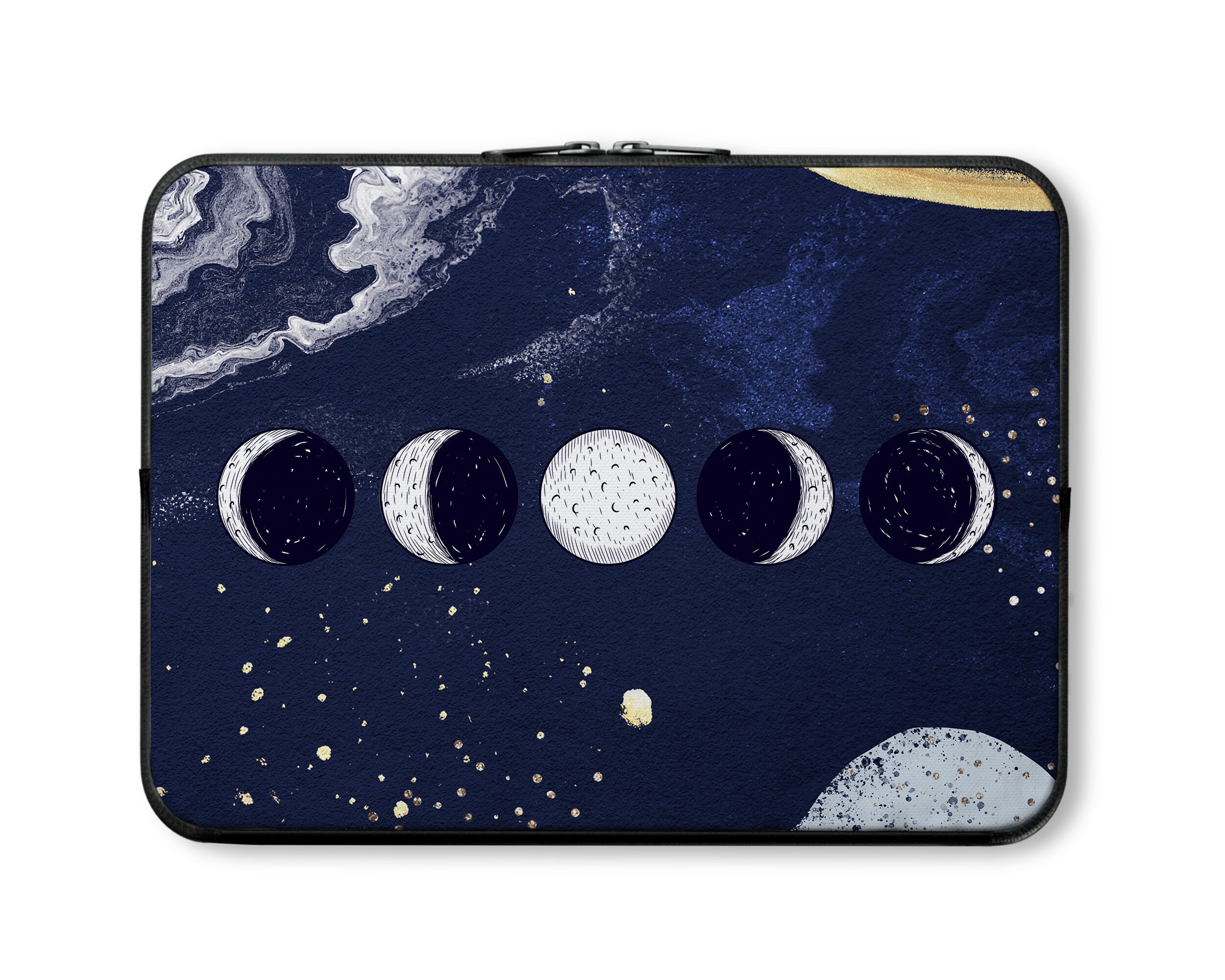 Moon Phases Laptop Sleeve New Moon Laptop Sleeve Full Moon Laptop ...