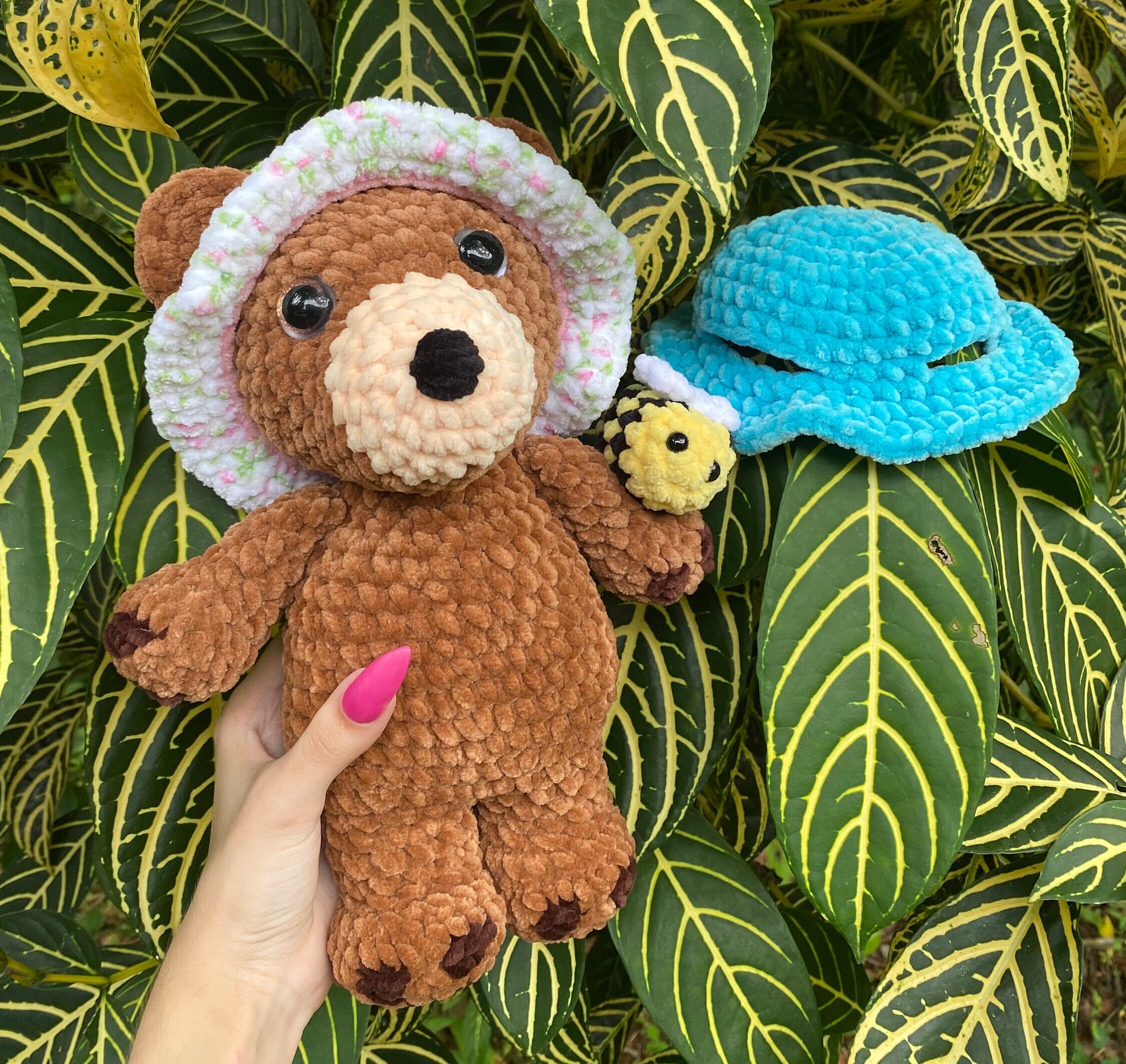Crochet Honey Bear Plushie Amigurumi - Etsy