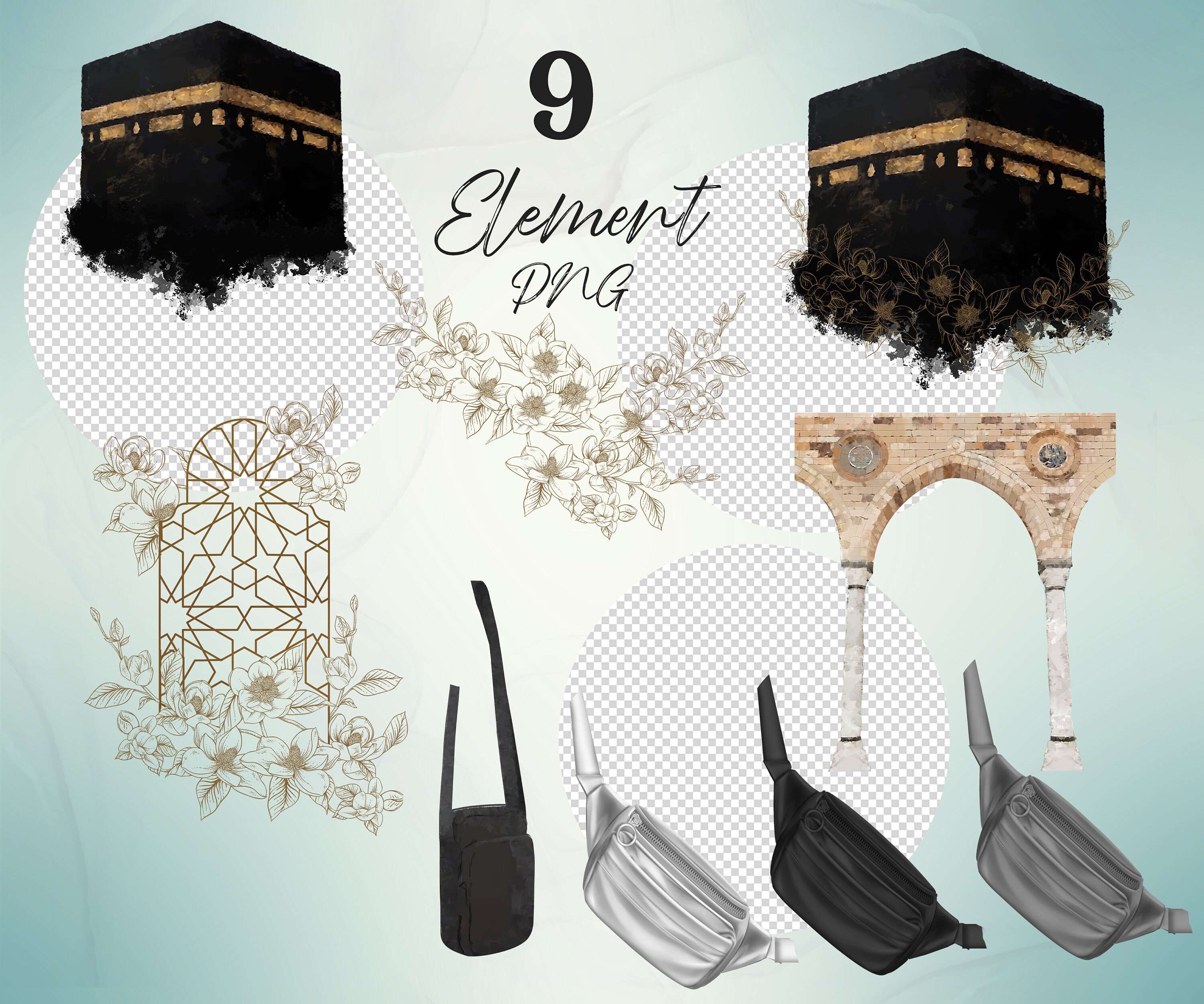 Umrah Mubarak Clipart, Muslim Gifts for Men, Hajj & Umrah In: Mecca ...