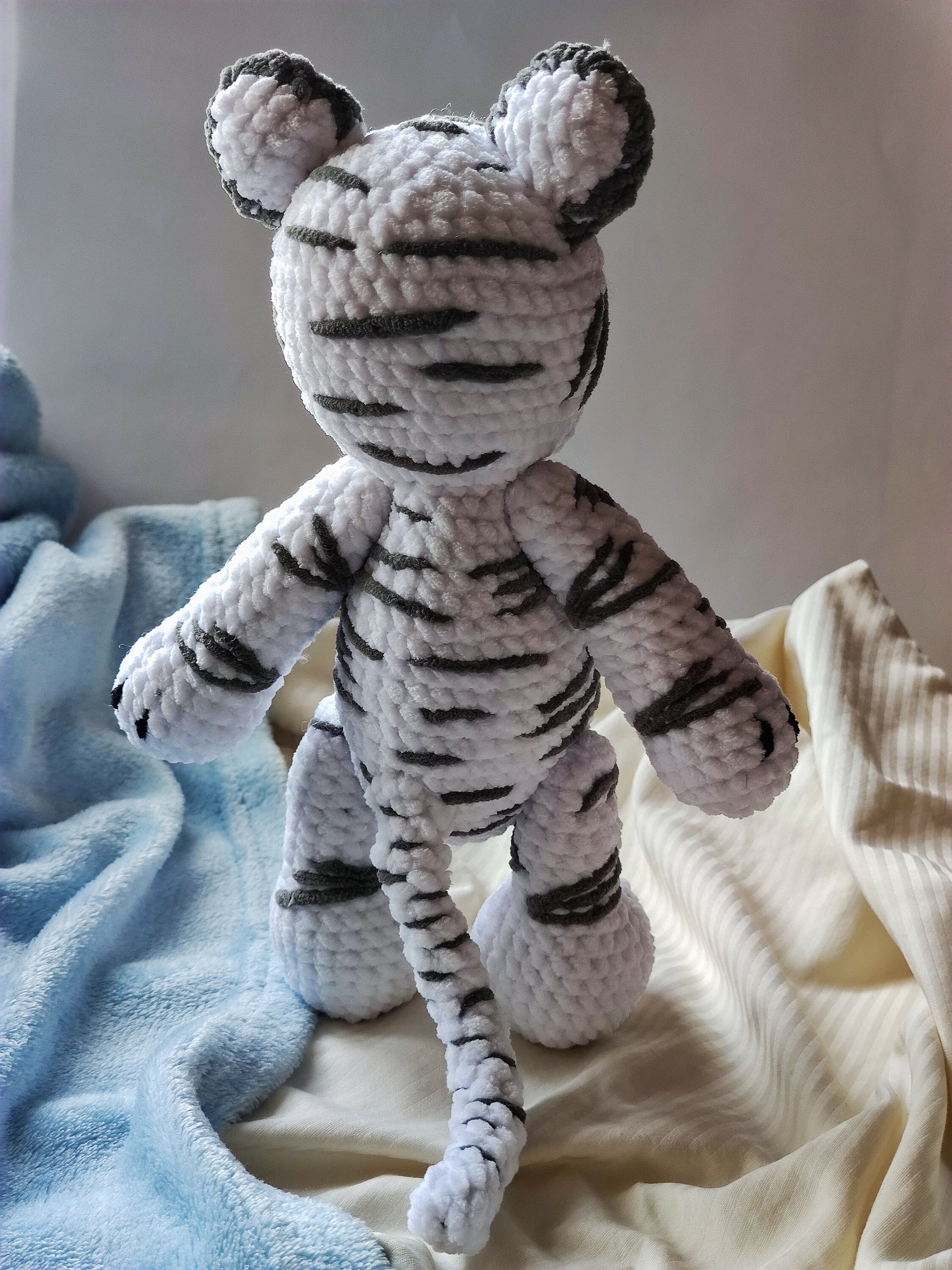 Safari Plush Toy White Tiger Toy Stuffed Animal Toy Tiger - Etsy