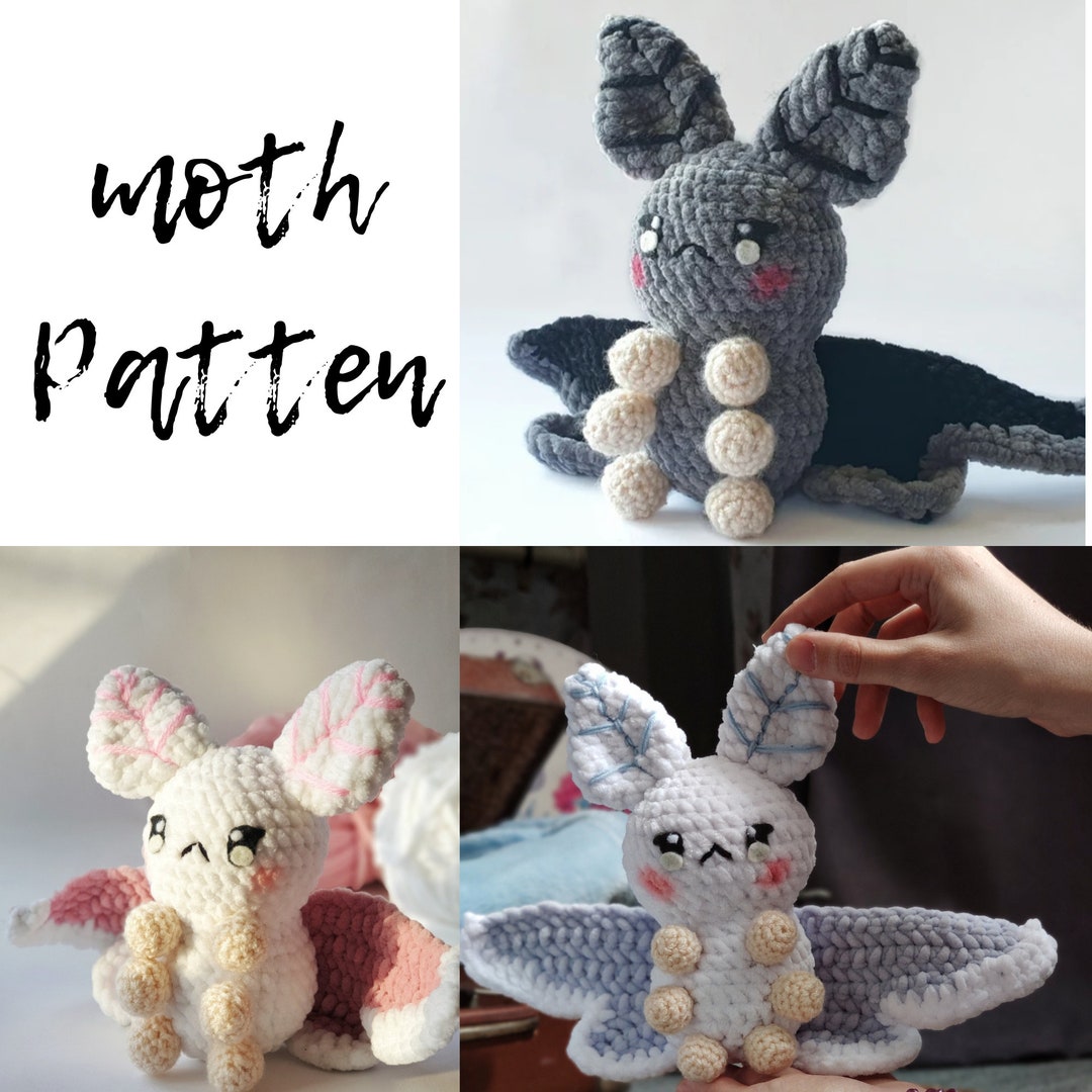 Moth Crochet Pattern Amigurumi Pattern Crochet Amigurumi Butterfly ...