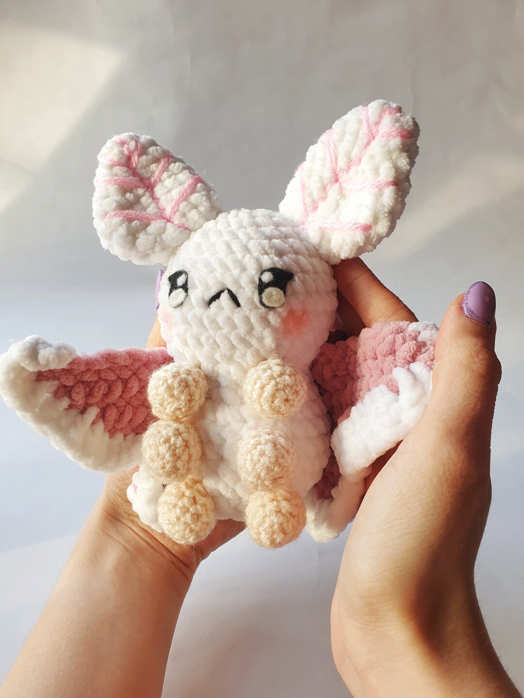 Pink Butterfly Soft Plushue Toy Decor Children Room Moth Halloween Cute ...