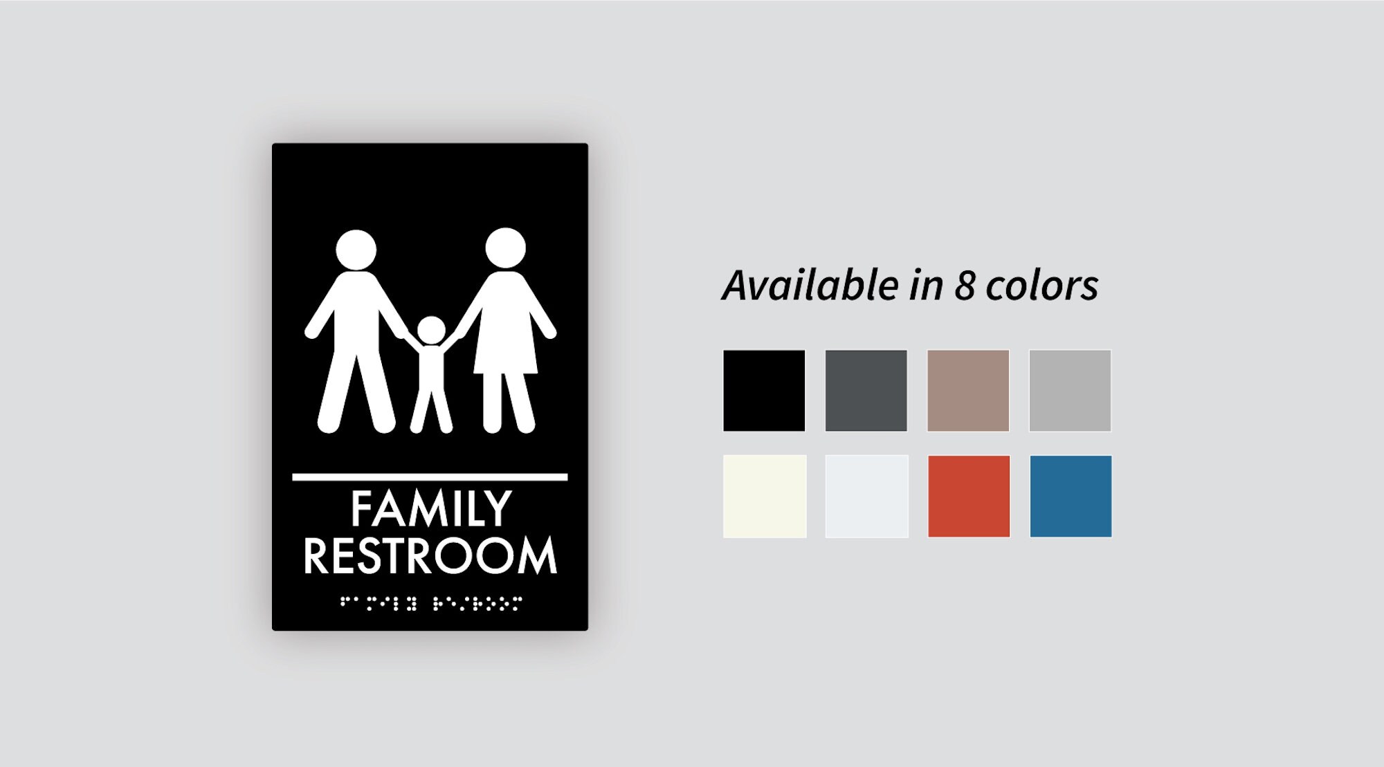 Family Restroom Sign