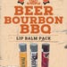Beer Bourbon BBQ Lip Balm Set - All Natural, Nut-free - Etsy