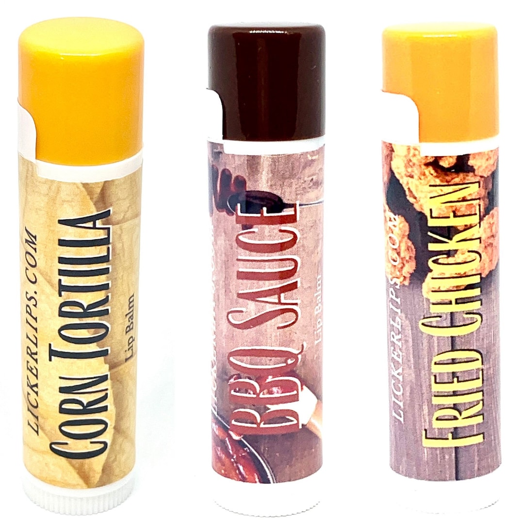Food Truck Flavored Lip Balm Set: Fried Chicken, BBQ, Corn Tortilla - Etsy