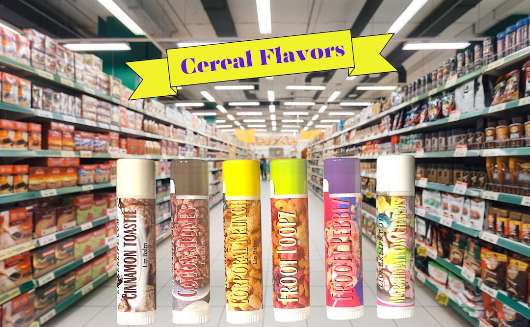 Cereal Flavors Lip Balm Pack - Breakfast Flavors Lip Care - 6 Tubes - Etsy