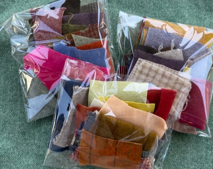 100% Wool L Scrap Bags Felted L Pre-washed L 4 Oz L Add to Your Stash ...
