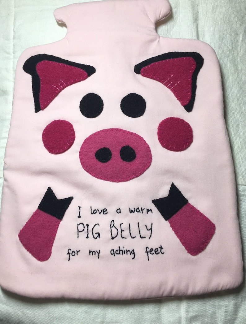 Warm Pig Belly Hot Water Bottle Pattern by Hattieanddella - Etsy
