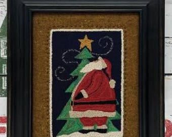 SANTA 2021 L Punch Needle Pattern L by Old Tattered Flag L Christmas L ...