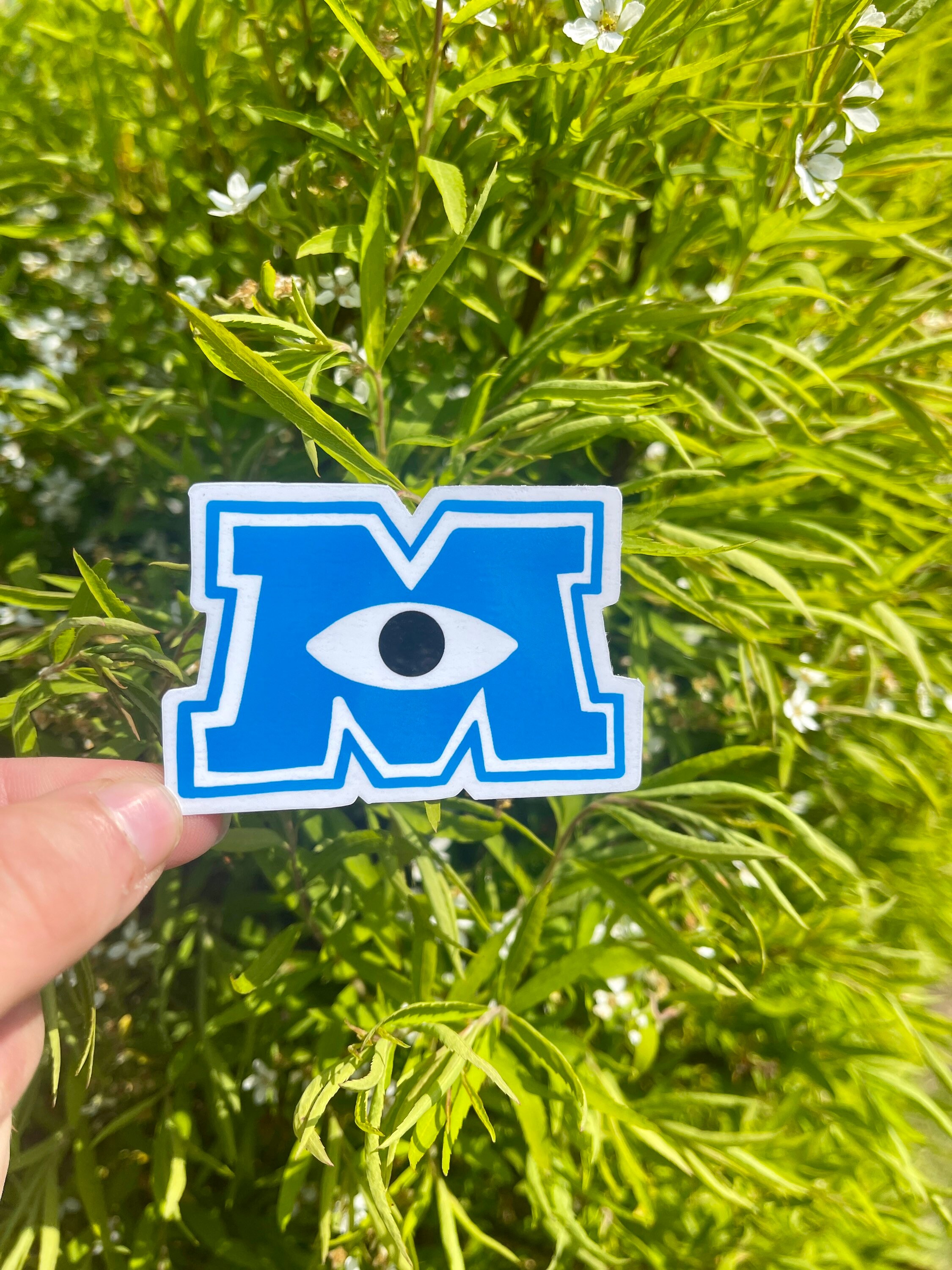 Monsters Inc Logo Sticker/ Magnet - Etsy UK