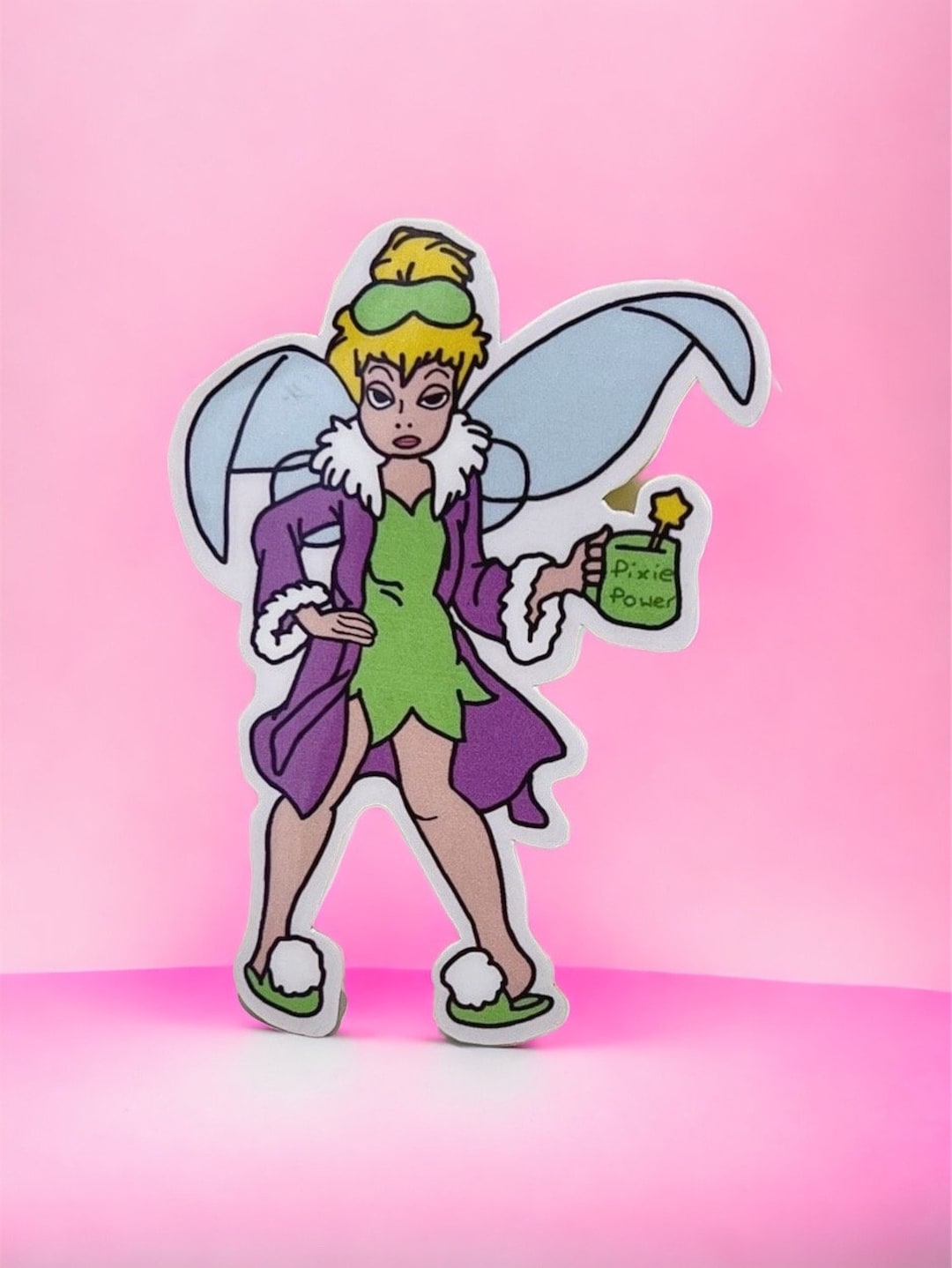 Sleepy Tinkerbell Sticker / Magnet - Etsy